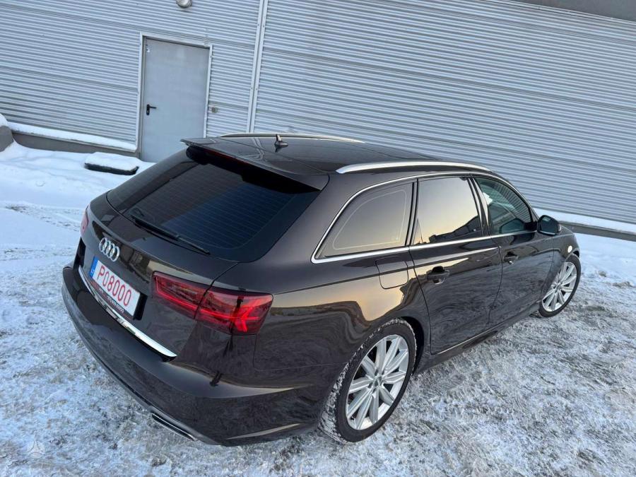 Brown Audi A6 2017 in Vilnius, with an engine capacity of 2.00 L and mileage of 297 thousand km for 14599 €, photo 16 on AUTOMOTO.COM.LV