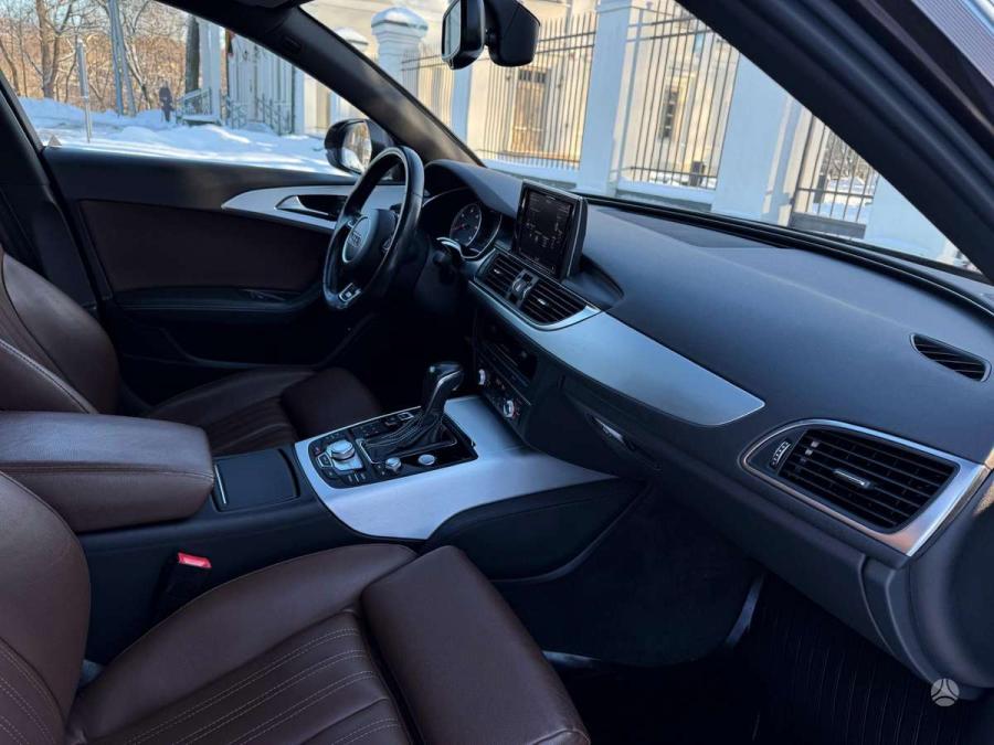 Brown Audi A6 2017 in Vilnius, with an engine capacity of 2.00 L and mileage of 297 thousand km for 14599 €, photo 29 on AUTOMOTO.COM.LV