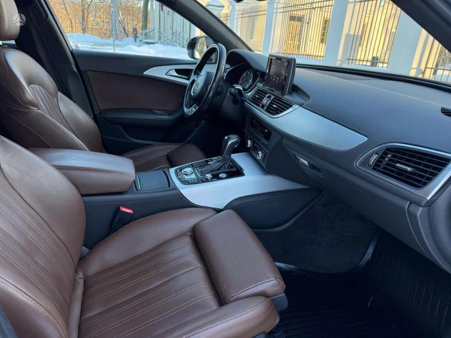 Brown Audi A6 2017 in Vilnius, with an engine capacity of 2.00 L and mileage of 297 thousand km for 14599 €, photo 30 on AUTOMOTO.COM.LV