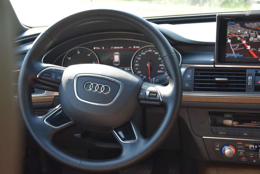 Brown Audi A6 2017 in Vilnius, with an engine capacity of 1.97 L and mileage of 327 thousand km for 12999 €, photo 20 on AUTOMOTO.COM.LV
