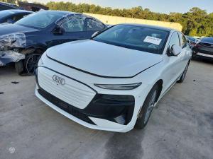 White Audi A6 e-tron 2025 in Klaipeda, with an engine capacity of 0.00 L and mileage of 16 thousand km for 27500 €, photo  on AUTOMOTO.COM.LV