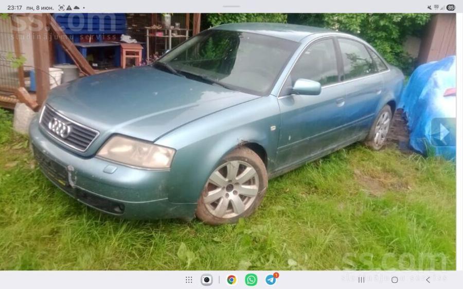 Зеленый Ауди А6 1997 в Рига, объемом двигателя 2.80 л и пробегом 300 тыс. км за 550 €, фото 1 на AUTOMOTO.COM.LV