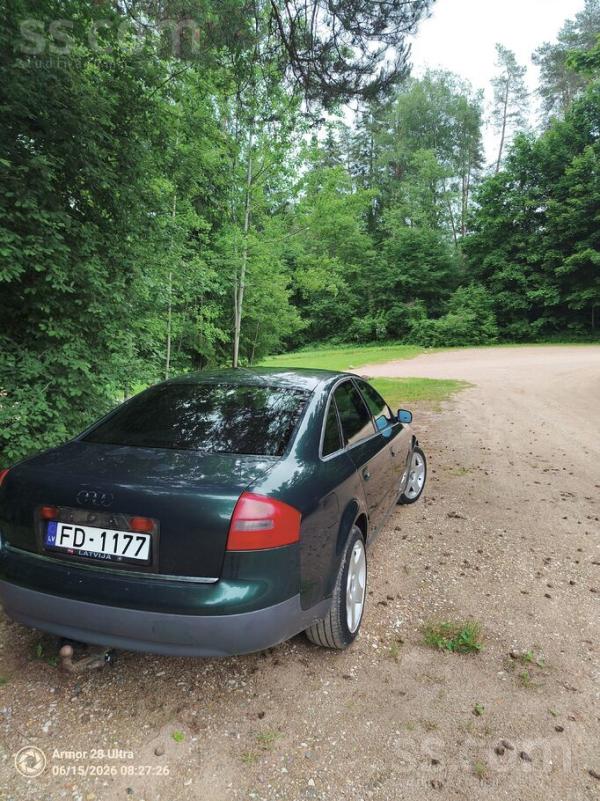 Green Audi A6 1997 in Cesis, with an engine capacity of 2.40 L and mileage of 222 thousand km for 1500 €, photo 2 on AUTOMOTO.COM.LV
