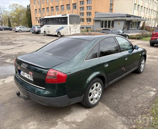 Green Audi A6 1998 in Bauska, with an engine capacity of 1.80 L and mileage of 444 thousand km for 900 €, photo 3 on AUTOMOTO.COM.LV