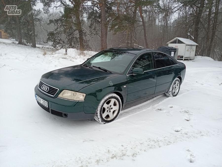 Green Audi A6 1999 in Utena, with an engine capacity of 2.40 L and mileage of 224 thousand km for 800 €, photo 1 on AUTOMOTO.COM.LV
