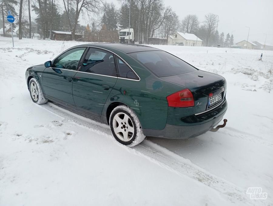 Green Audi A6 1999 in Utena, with an engine capacity of 2.40 L and mileage of 224 thousand km for 800 €, photo 2 on AUTOMOTO.COM.LV