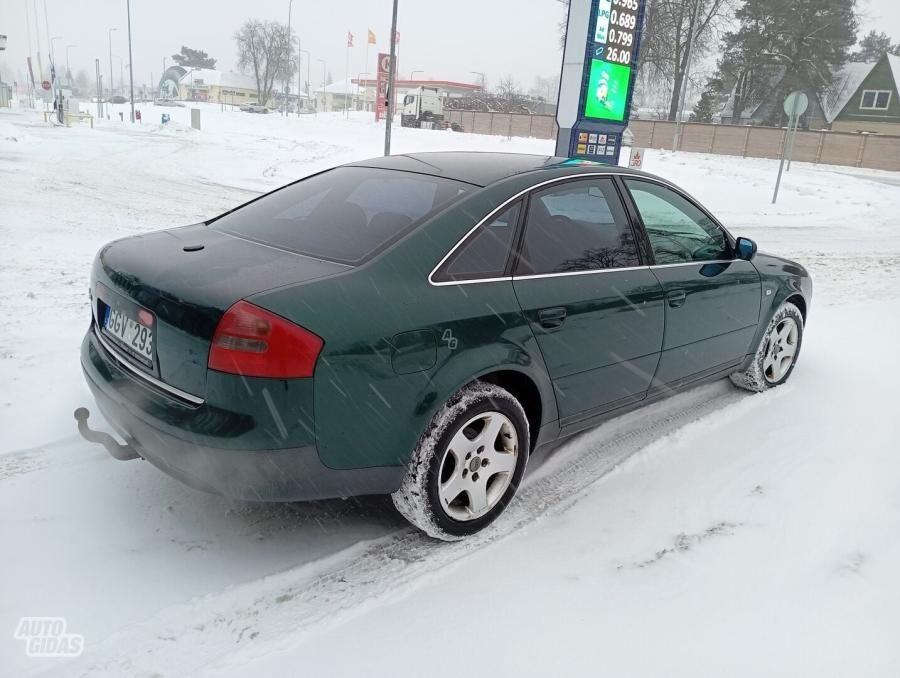 Green Audi A6 1999 in Utena, with an engine capacity of 2.40 L and mileage of 224 thousand km for 800 €, photo 3 on AUTOMOTO.COM.LV