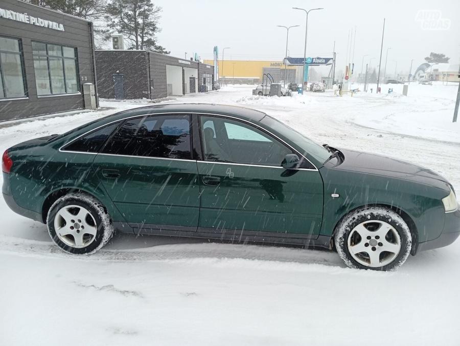 Green Audi A6 1999 in Utena, with an engine capacity of 2.40 L and mileage of 224 thousand km for 800 €, photo 6 on AUTOMOTO.COM.LV