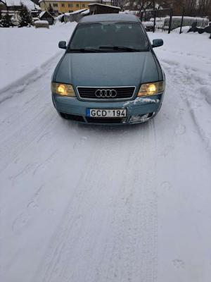 Zaļš Audi A6 1999 Viļņa, ar dzinēja tilpumu 1.90 L un nobraukumu 374 tūkst. km par 700 €, foto  vietnē AUTOMOTO.COM.LV
