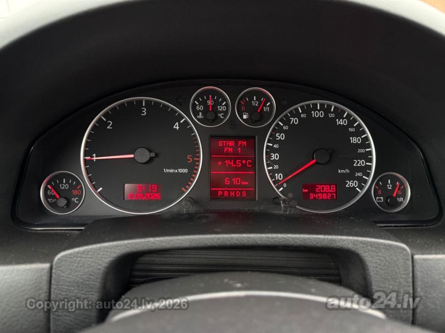 Green Audi A6 2003 in Tartu, with an engine capacity of 1.90 L and mileage of 350 thousand km for 2500 €, photo 13 on AUTOMOTO.COM.LV