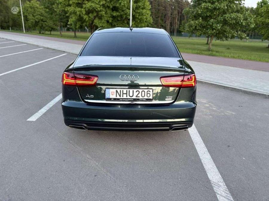Green Audi A6 2018 in Vilnius, with an engine capacity of 1.97 L and mileage of 134 thousand km for 17999 €, photo 7 on AUTOMOTO.COM.LV