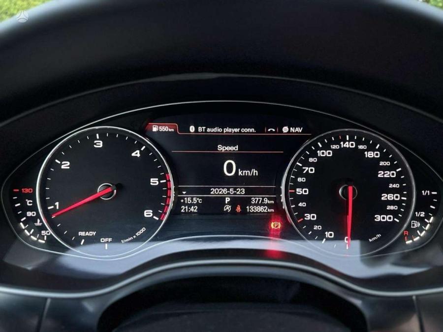 Green Audi A6 2018 in Vilnius, with an engine capacity of 1.97 L and mileage of 134 thousand km for 17999 €, photo 10 on AUTOMOTO.COM.LV
