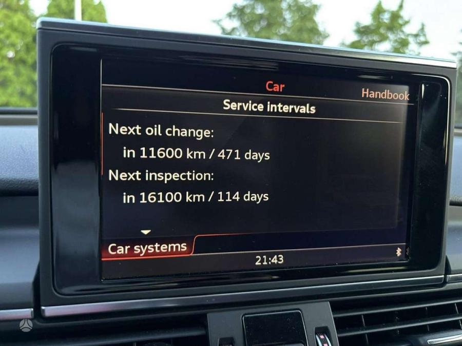 Green Audi A6 2018 in Vilnius, with an engine capacity of 1.97 L and mileage of 134 thousand km for 17999 €, photo 11 on AUTOMOTO.COM.LV