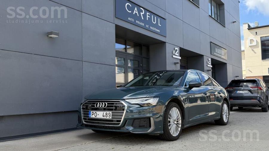 Green Audi A6 2020 in Riga, with an engine capacity of 2.00 L and mileage of 140 thousand km for 27000 €, photo 1 on AUTOMOTO.COM.LV