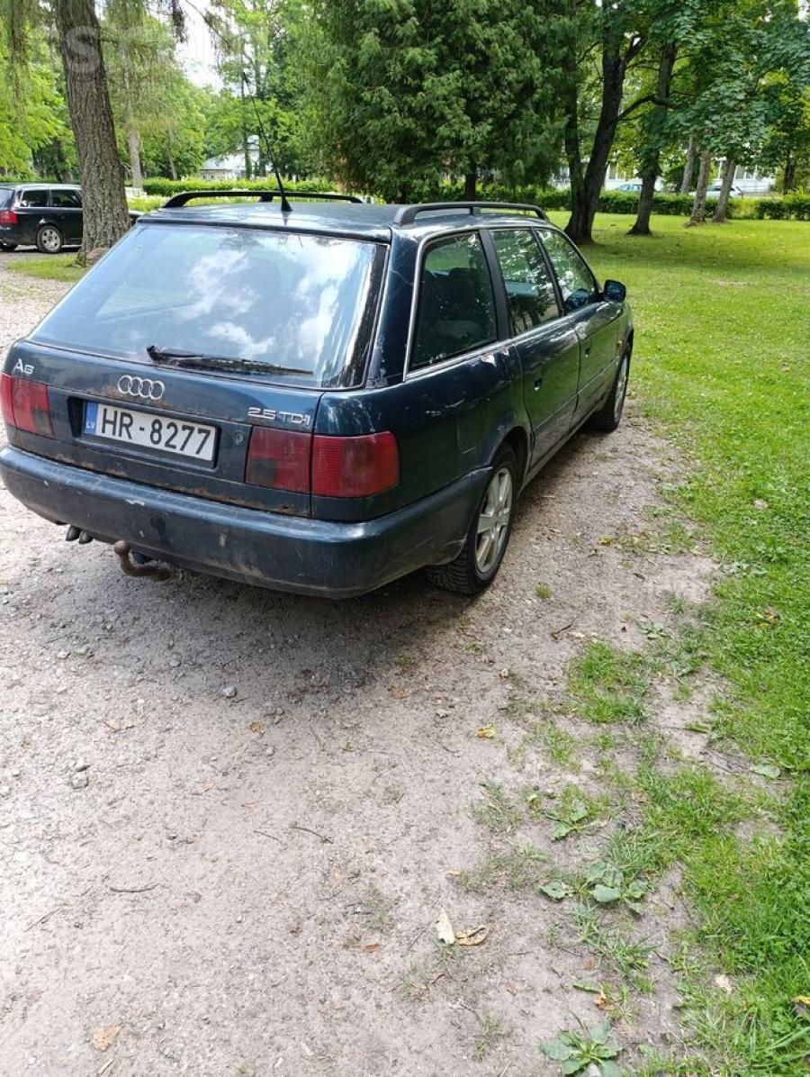 Зеленый Ауди А6 1995 в Лудза, объемом двигателя 2.50 л и пробегом 585 тыс. км за 600 €, фото 1 на AUTOMOTO.COM.LV