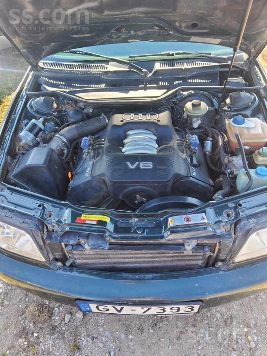 Green Audi A6 1996 in Daugavpils, with an engine capacity of 2.80 L and mileage of 465 thousand km for 1000 €, photo 1 on AUTOMOTO.COM.LV