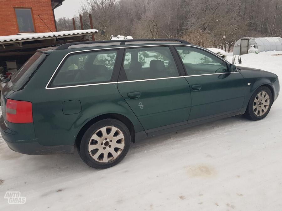 Green Audi A6 1998 in Vilnius, with an engine capacity of 2.40 L and mileage of 300 thousand km for 450 €, photo 6 on AUTOMOTO.COM.LV
