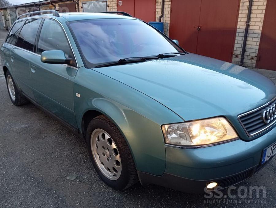 Green Audi A6 2000 in Jelgava, with an engine capacity of 1.90 L and mileage of 363 thousand km for 2450 €, photo 1 on AUTOMOTO.COM.LV