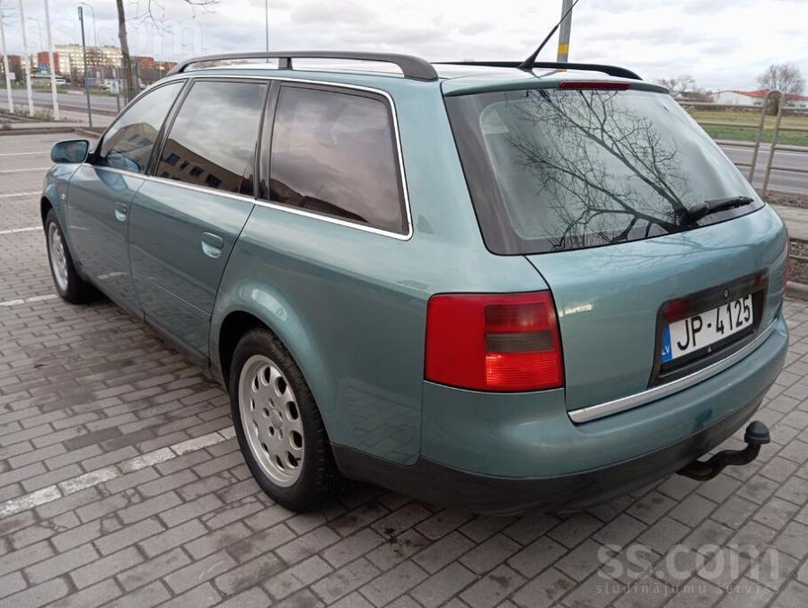 Green Audi A6 2000 in Jelgava, with an engine capacity of 1.90 L and mileage of 363 thousand km for 2450 €, photo 4 on AUTOMOTO.COM.LV