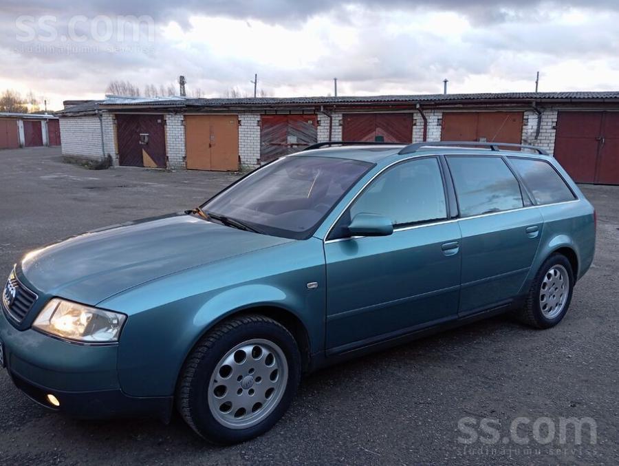 Green Audi A6 2000 in Jelgava, with an engine capacity of 1.90 L and mileage of 363 thousand km for 2450 €, photo 6 on AUTOMOTO.COM.LV