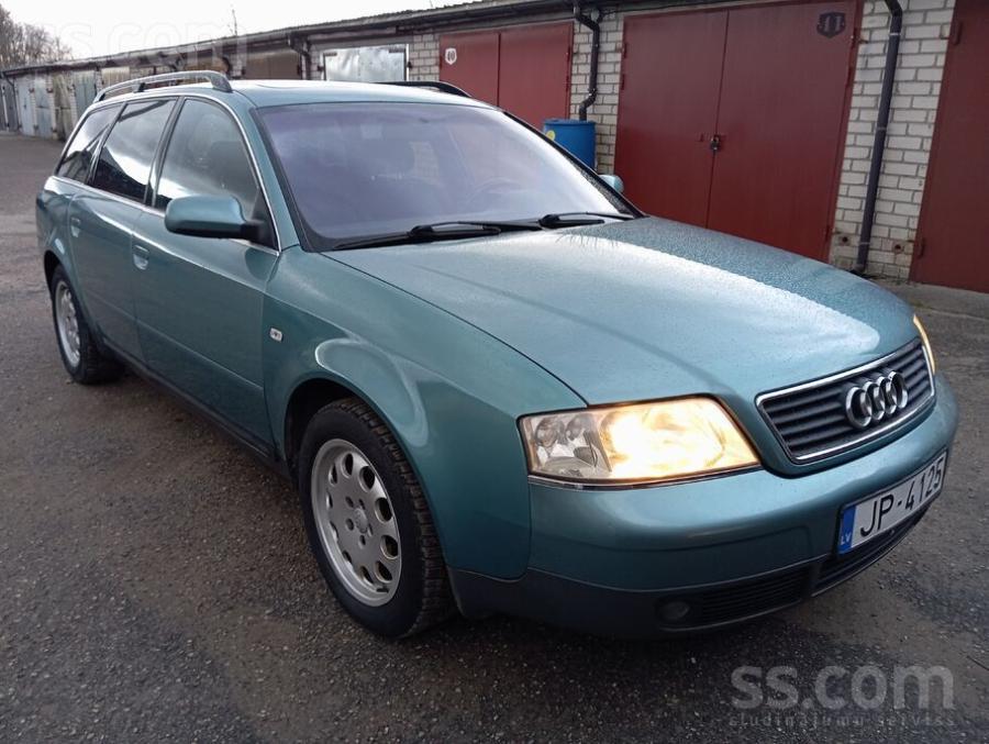 Green Audi A6 2000 in Jelgava, with an engine capacity of 1.90 L and mileage of 363 thousand km for 2450 €, photo 7 on AUTOMOTO.COM.LV