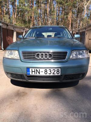 Zaļš Audi A6 2000 Rīga, ar dzinēja tilpumu 1.90 L un nobraukumu 349 tūkst. km par 1300 €, foto  vietnē AUTOMOTO.COM.LV