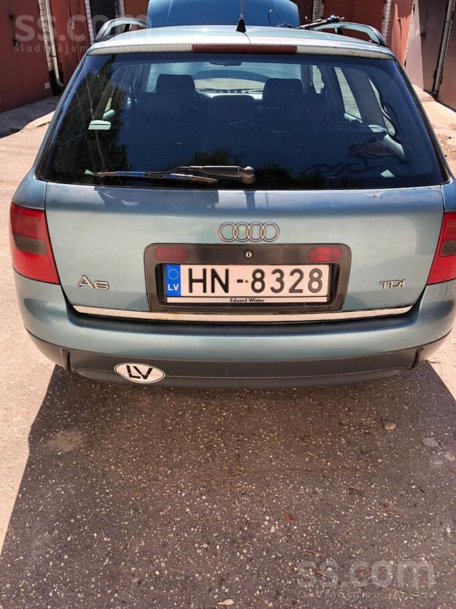 Green Audi A6 2000 in Riga, with an engine capacity of 1.90 L and mileage of 349 thousand km for 1300 €, photo 14 on AUTOMOTO.COM.LV