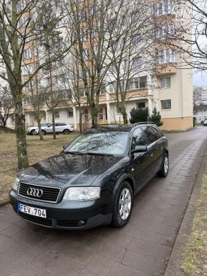 Green Audi A6 2001 in Vilnius, with an engine capacity of 2.50 L and mileage of 338 thousand km for 1100 €, photo  on AUTOMOTO.COM.LV