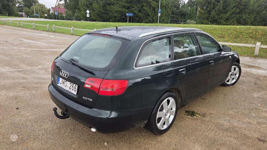 Green Audi A6 2007 in Utena, with an engine capacity of 1.97 L and mileage of 316 thousand km for 2550 €, photo 6 on AUTOMOTO.COM.LV