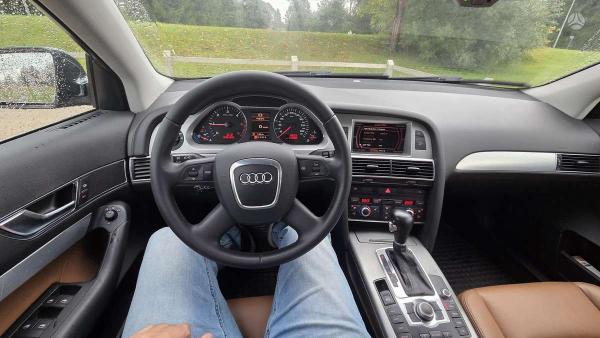 Green Audi A6 2007 in Utena, with an engine capacity of 1.97 L and mileage of 316 thousand km for 2550 €, photo 8 on AUTOMOTO.COM.LV