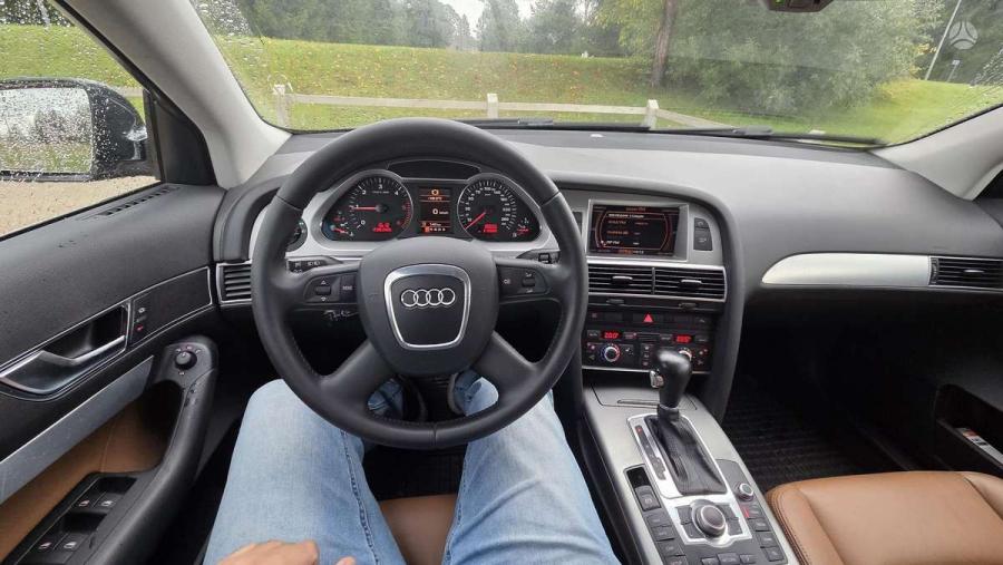 Green Audi A6 2007 in Utena, with an engine capacity of 1.97 L and mileage of 316 thousand km for 2550 €, photo 8 on AUTOMOTO.COM.LV