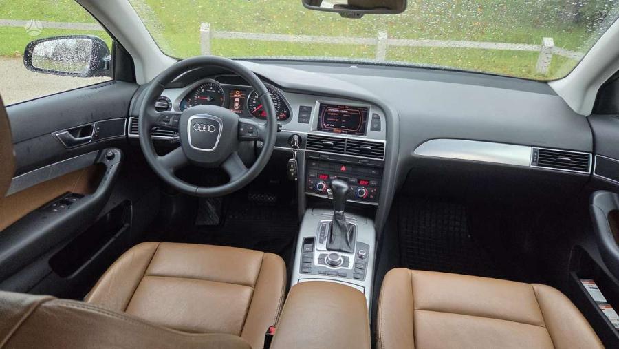 Green Audi A6 2007 in Utena, with an engine capacity of 1.97 L and mileage of 316 thousand km for 2550 €, photo 15 on AUTOMOTO.COM.LV