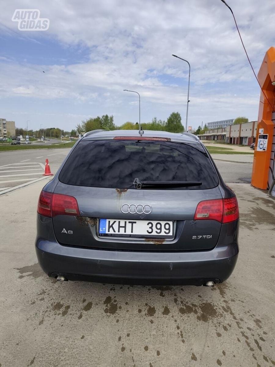 Grey Audi A6 2007 in Utena, with an engine capacity of 2.70 L and mileage of 443 thousand km for 1599 €, photo 6 on AUTOMOTO.COM.LV
