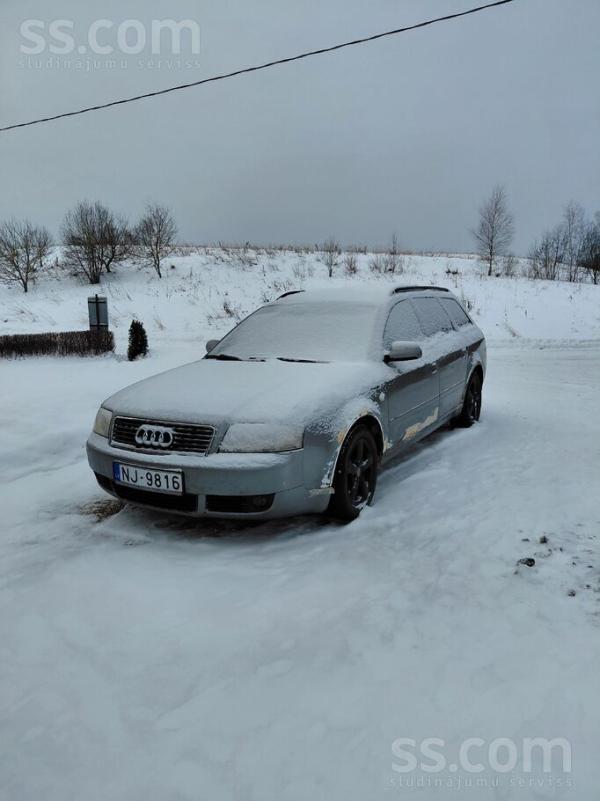 Grey Audi A6 2003 in Rezekne, with an engine capacity of 1.90 L and mileage of 366 thousand km for 800 €, photo 1 on AUTOMOTO.COM.LV