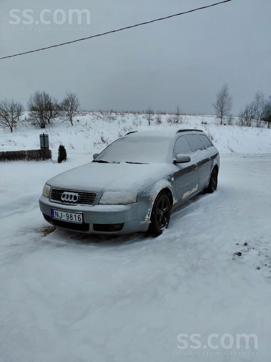 Grey Audi A6 2003 in Rezekne, with an engine capacity of 1.90 L and mileage of 366 thousand km for 800 €, photo 1 on AUTOMOTO.COM.LV