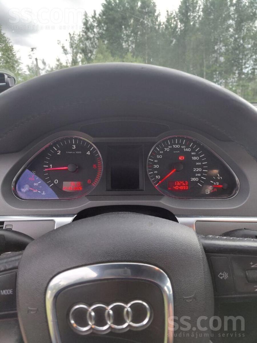 Grey Audi A6 2005 in Riga, with an engine capacity of 2.70 L and mileage of 405 thousand km for 2700 €, photo 7 on AUTOMOTO.COM.LV