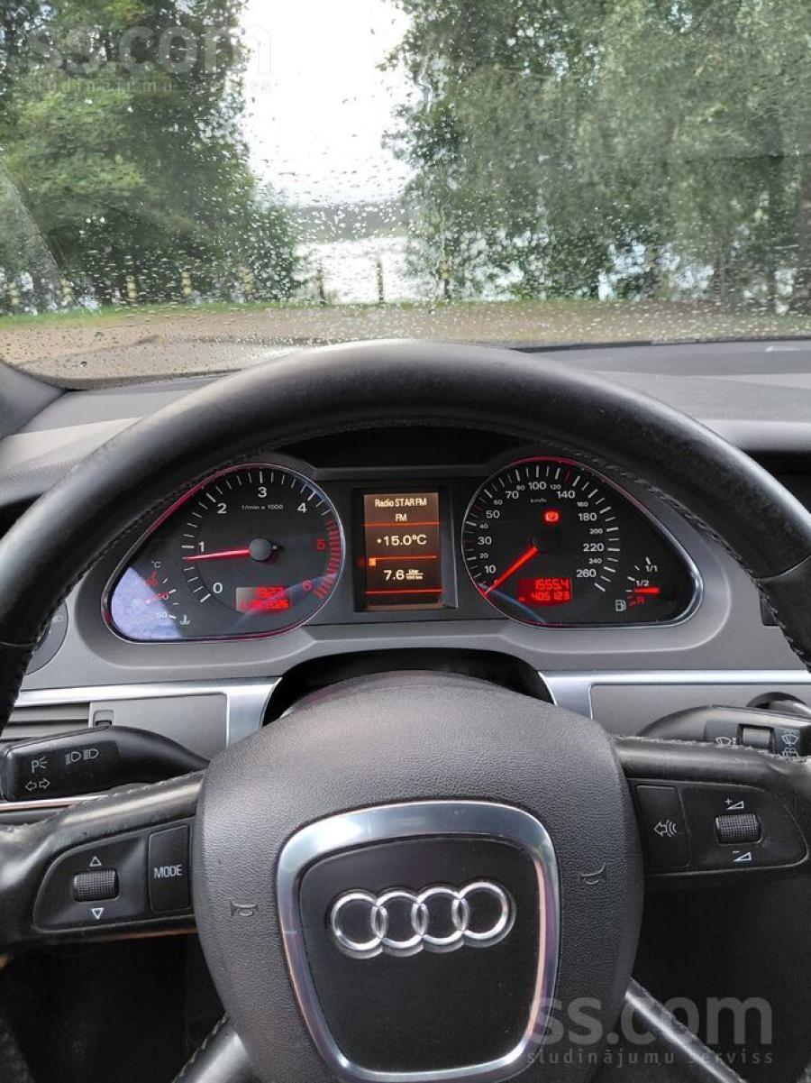 Pelēks Audi A6 2005 Rīga, ar dzinēja tilpumu 2.70 L un nobraukumu 405 tūkst. km par 2500 €, foto 13 vietnē AUTOMOTO.COM.LV