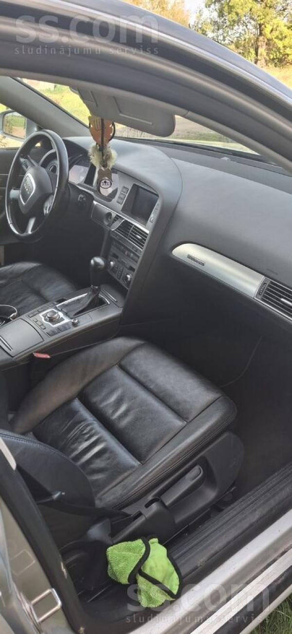 Grey Audi A6 2006 in Tukums, with an engine capacity of 2.70 L and mileage of 296 thousand km for 3250 €, photo 10 on AUTOMOTO.COM.LV