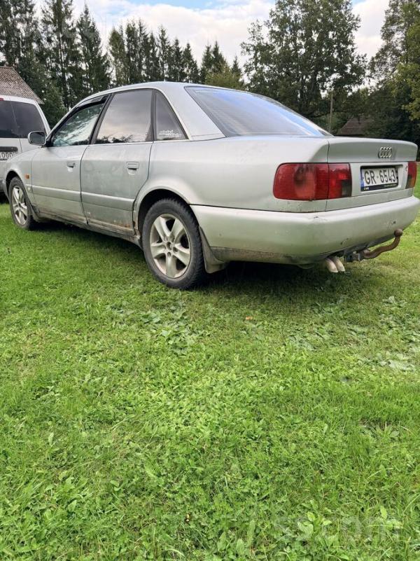 Grey Audi A6 1994 in Ventspils, with an engine capacity of 2.50 L and mileage of 500 thousand km for 500 €, photo 3 on AUTOMOTO.COM.LV