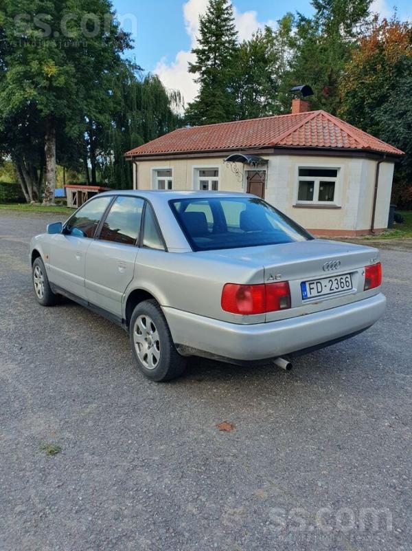 Grey Audi A6 1995 in Liepaja, with an engine capacity of 2.00 L and mileage of 325 thousand km for 1200 €, photo 3 on AUTOMOTO.COM.LV