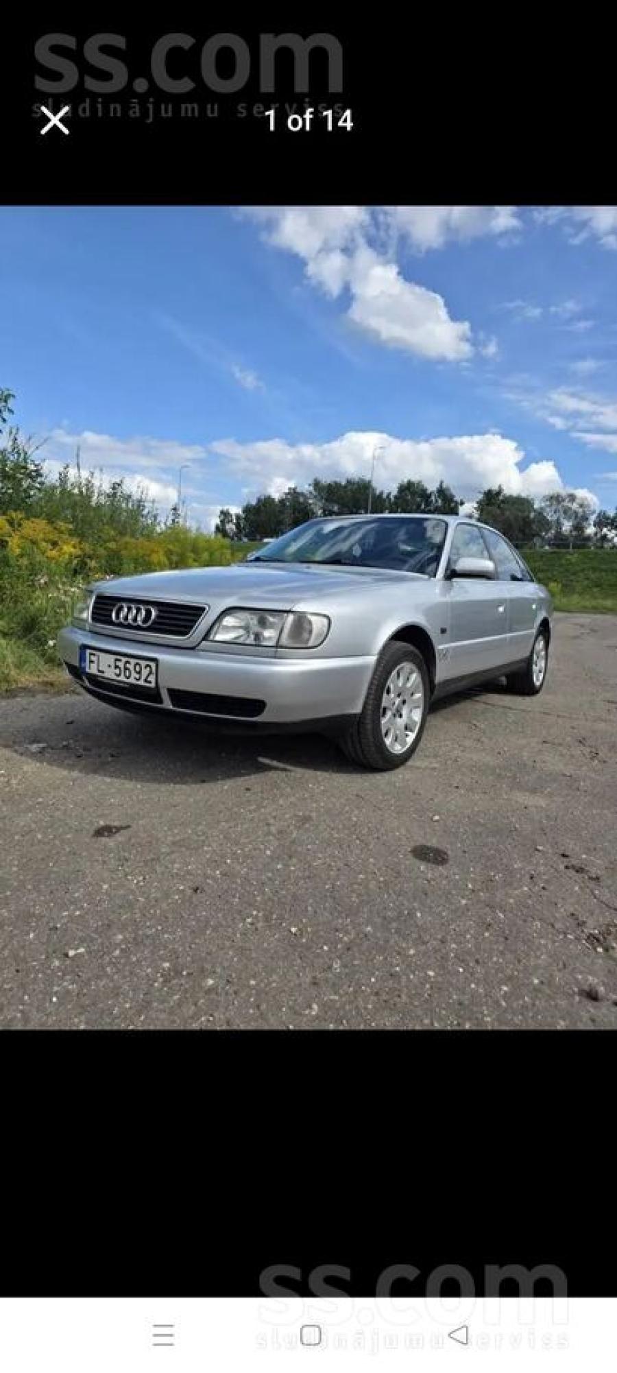 Pelēks Audi A6 1996 Rīga, ar dzinēja tilpumu 2.60 L un nobraukumu 306 tūkst. km par 1600 €, foto 1 vietnē AUTOMOTO.COM.LV