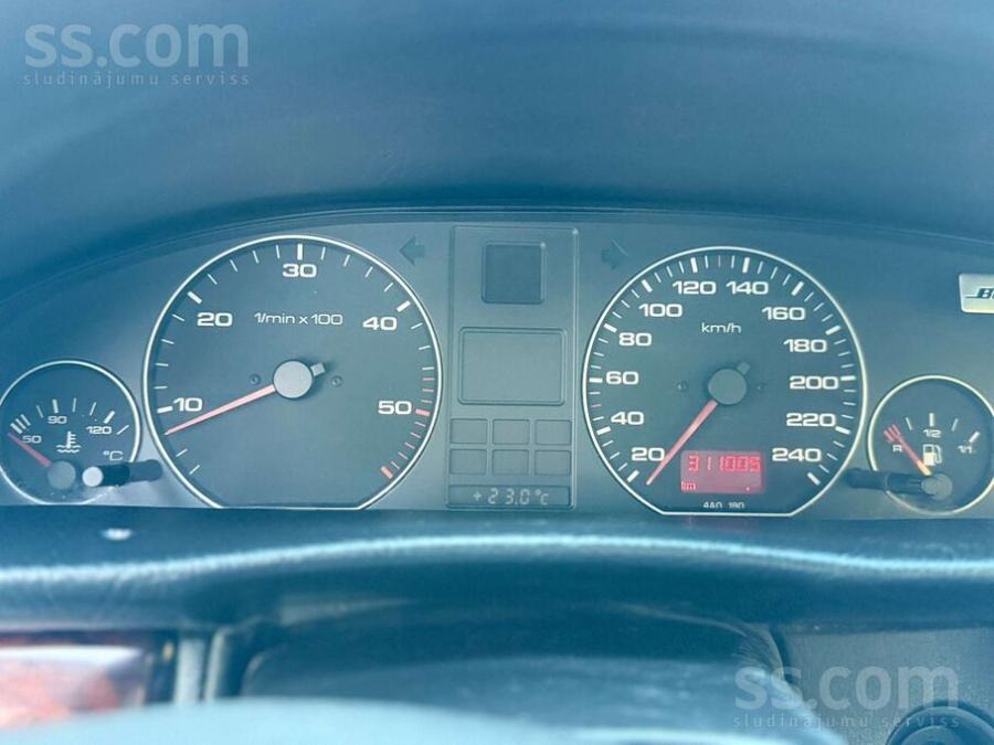 Grey Audi A6 1996 in Aizkraukle, with an engine capacity of 2.50 L and mileage of 311 thousand km for 3750 €, photo 19 on AUTOMOTO.COM.LV