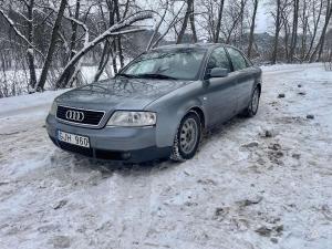 Grey Audi A6 1997 in Vilnius, with an engine capacity of 1.90 L and mileage of 439 thousand km for 1300 €, photo  on AUTOMOTO.COM.LV