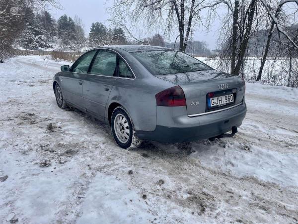 Grey Audi A6 1997 in Vilnius, with an engine capacity of 1.90 L and mileage of 439 thousand km for 1300 €, photo 3 on AUTOMOTO.COM.LV