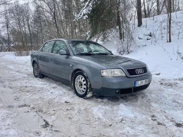 Grey Audi A6 1997 in Vilnius, with an engine capacity of 1.90 L and mileage of 439 thousand km for 1300 €, photo 4 on AUTOMOTO.COM.LV