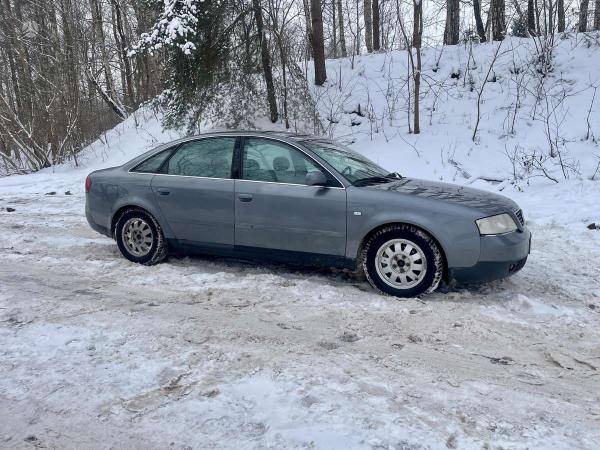 Grey Audi A6 1997 in Vilnius, with an engine capacity of 1.90 L and mileage of 439 thousand km for 1300 €, photo 5 on AUTOMOTO.COM.LV