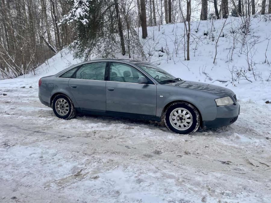 Pelēks Audi A6 1997 Viļņa, ar dzinēja tilpumu 1.90 L un nobraukumu 439 tūkst. km par 1300 €, foto 5 vietnē AUTOMOTO.COM.LV