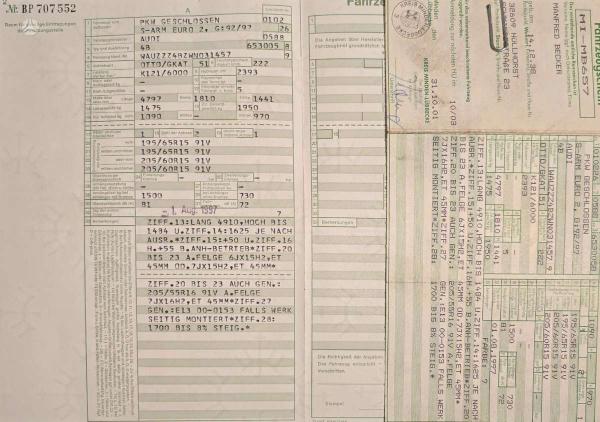 Серый Ауди А6 1997 в Мариямполе, объемом двигателя 2.39 л и пробегом 170 тыс. км за 2100 €, фото 8 на AUTOMOTO.COM.LV