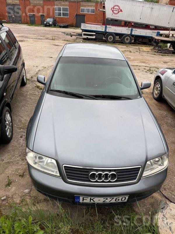 Grey Audi A6 1997 in Ventspils, with an engine capacity of 2.40 L and mileage of 490 thousand km for 1000 €, photo 1 on AUTOMOTO.COM.LV