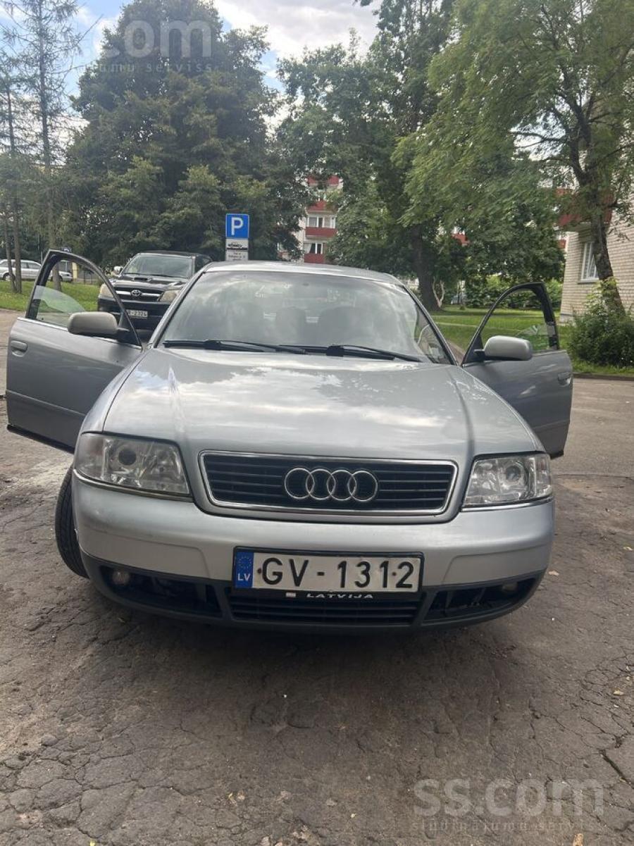 Pelēks Audi A6 1997 Ogre, ar dzinēja tilpumu 2.40 L un nobraukumu 378 tūkst. km par 1350 €, foto 1 vietnē AUTOMOTO.COM.LV